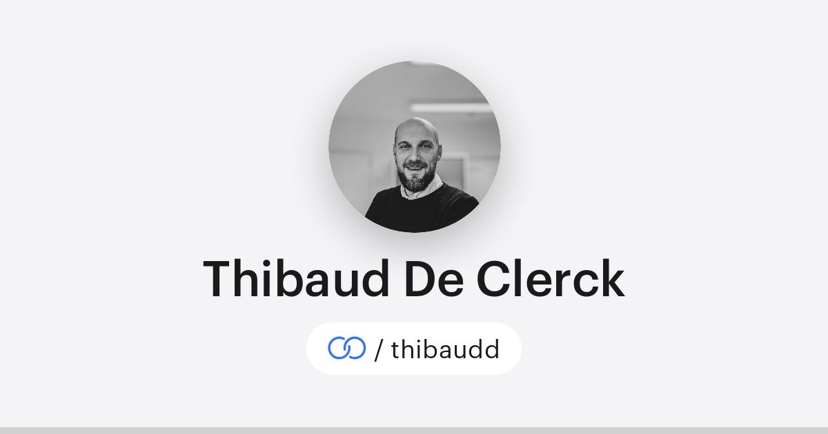 Thibaud De Clerck (/thibaudd) · solo.to