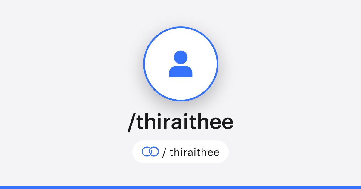 /thiraithee · solo.to