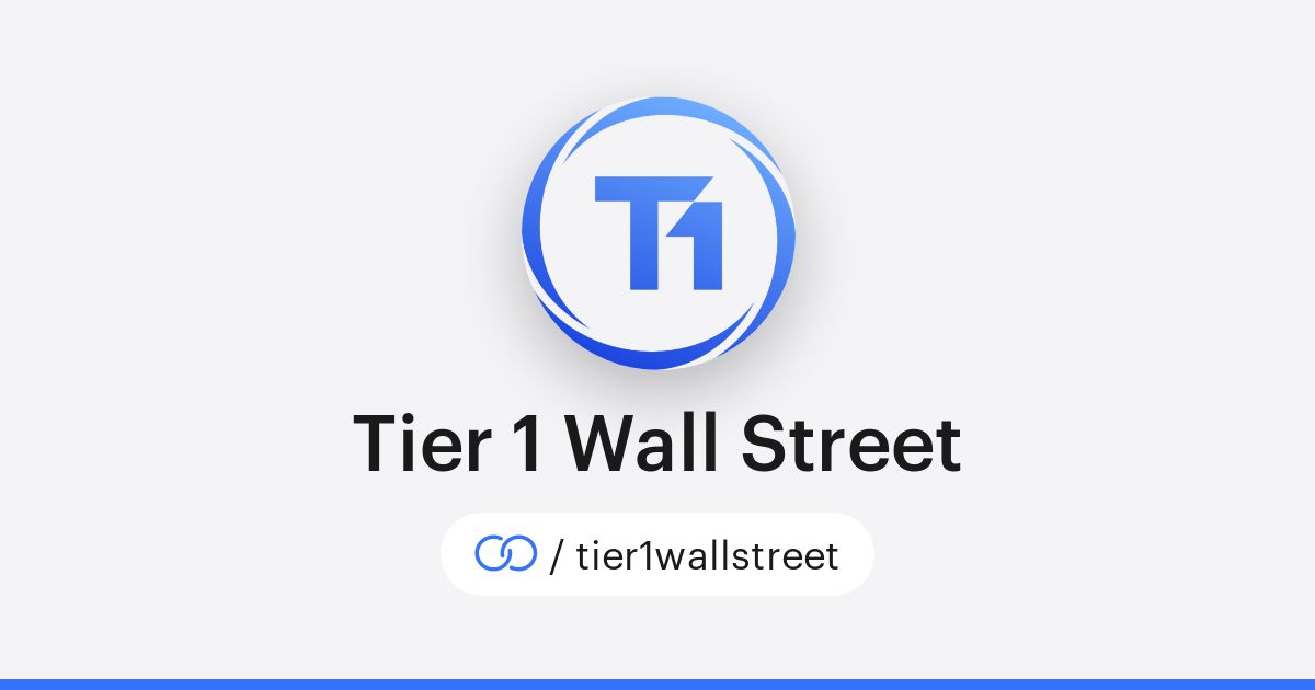 Tier 1 Wall Street (/tier1wallstreet) · solo.to