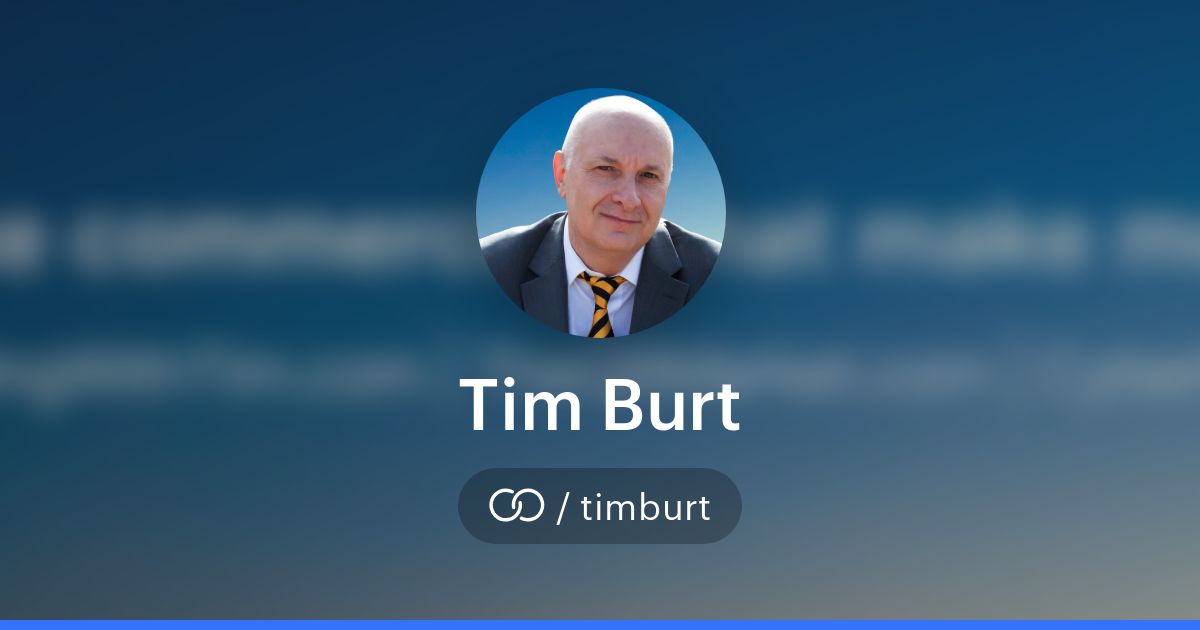Tim Burt (/timburt) · solo.to