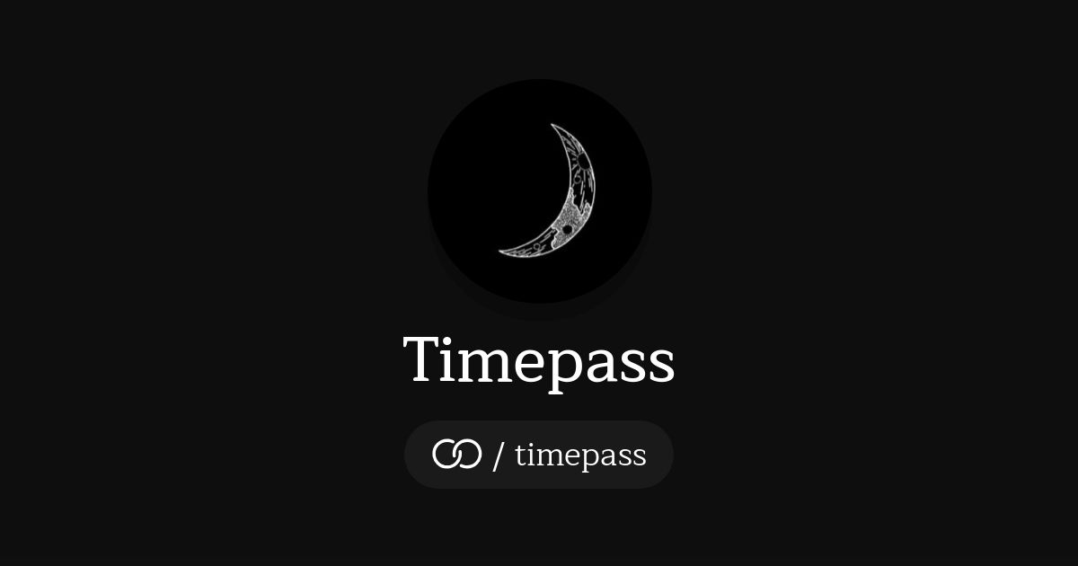 Timepass · solo.to