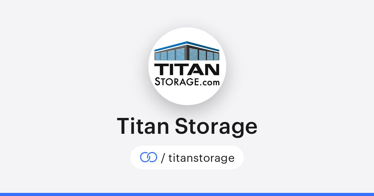 Titan Storage (/titanstorage) · solo.to
