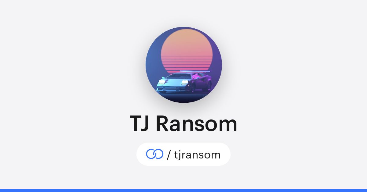 TJ Ransom (/tjransom) · solo.to