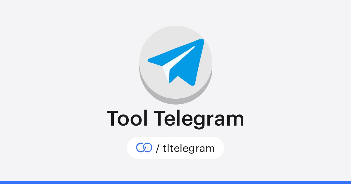 Tool Telegram (/tltelegram) · solo.to