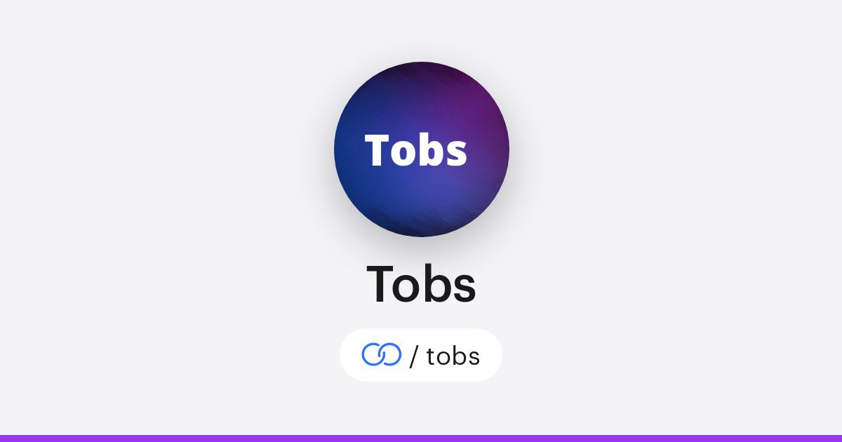Tobs · solo.to