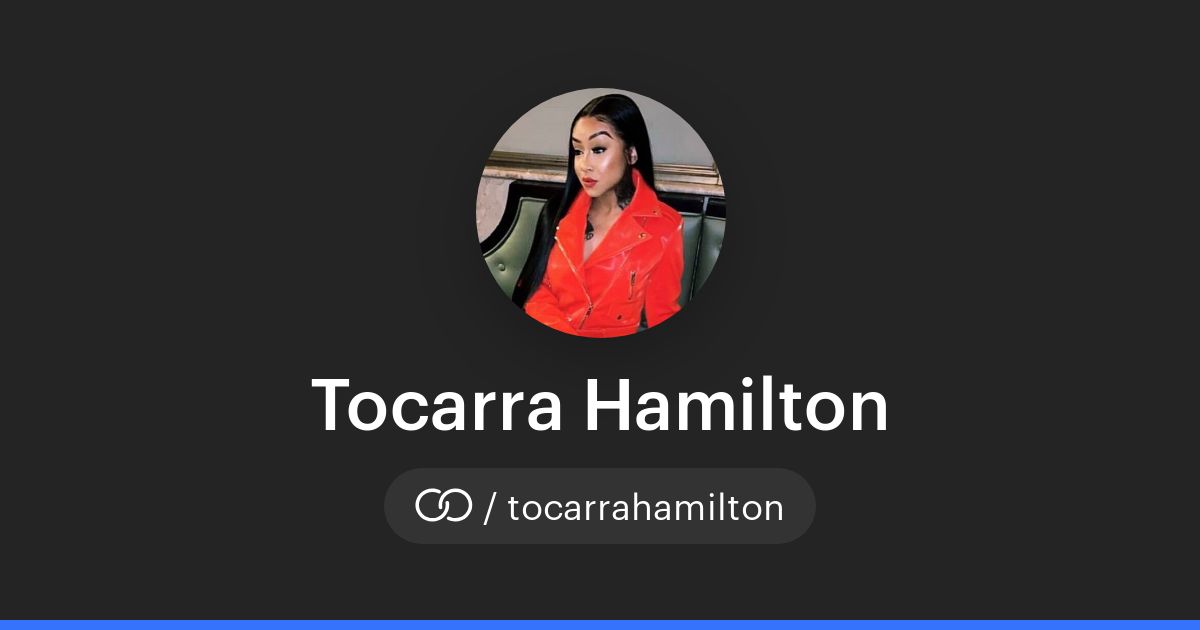 Tocarra Hamilton (/tocarrahamilton) · solo.to