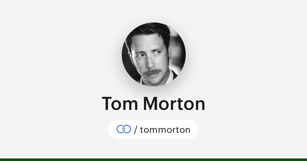 Tom Morton (/tommorton) · solo.to