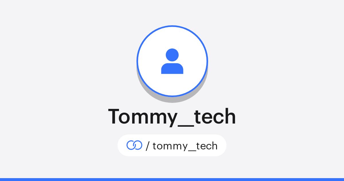Tommy__tech · solo.to