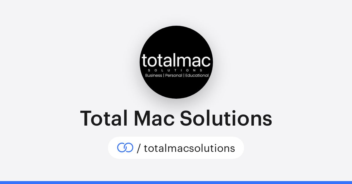 Total Mac Solutions (/totalmacsolutions) · solo.to