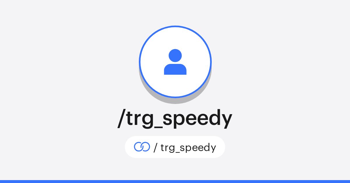 /trg_speedy · solo.to