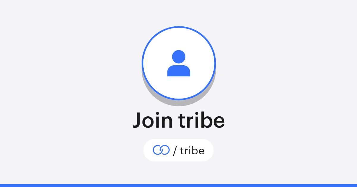 Join tribe (/tribe) · solo.to