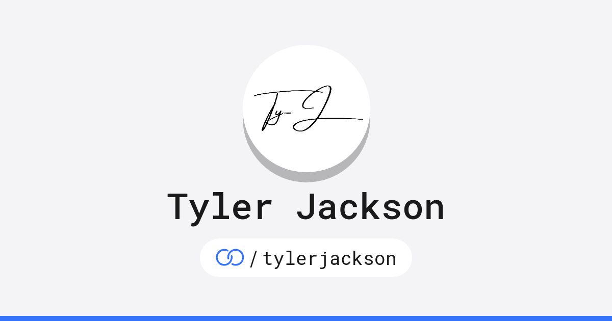 Tyler Jackson (/tylerjackson) · solo.to