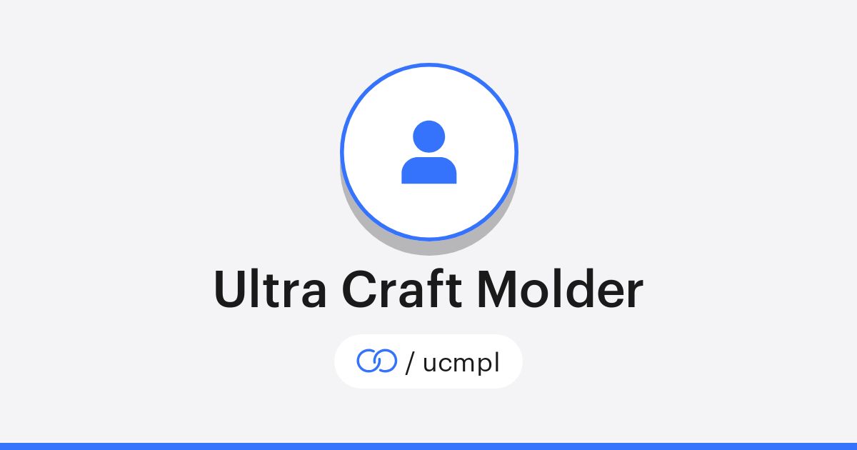 Ultra Craft Molder (/ucmpl) · solo.to