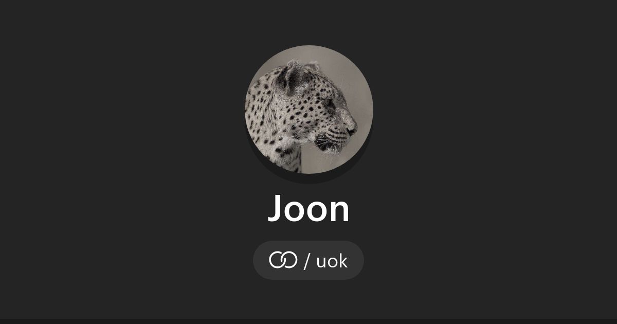 Joon (/uok) · solo.to