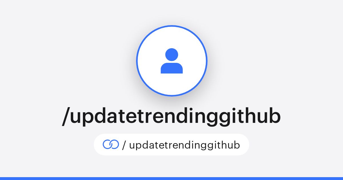 /updatetrendinggithub · solo.to