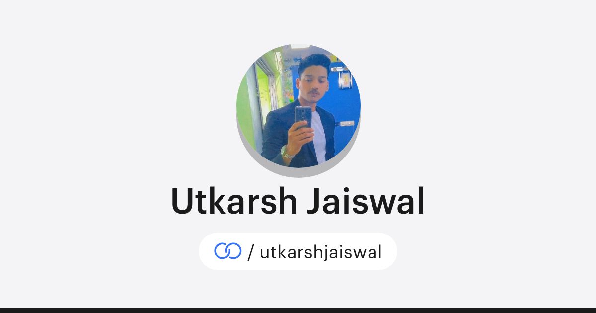 Utkarsh Jaiswal (/utkarshjaiswal) · solo.to