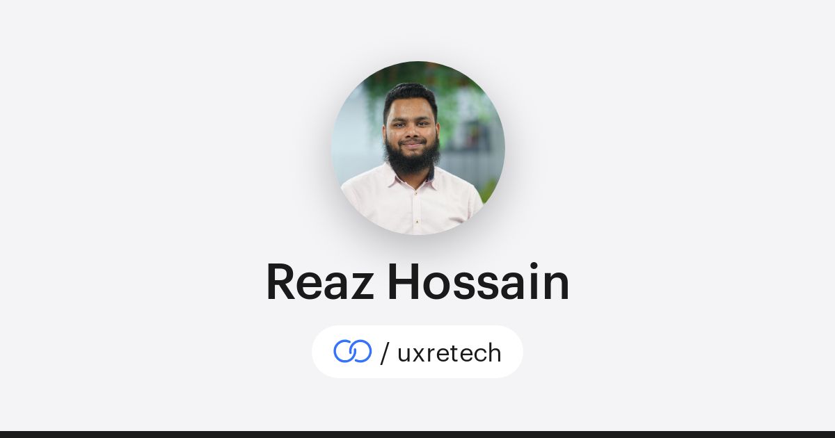 Reaz Hossain (/uxretech) · solo.to