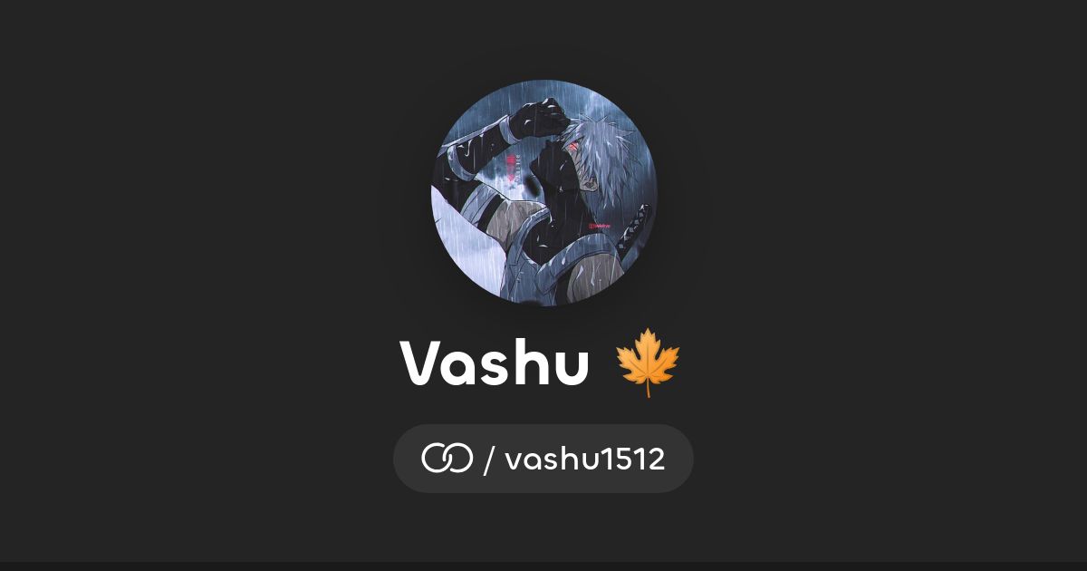 Vashu 🍁 (/vashu1512) · solo.to