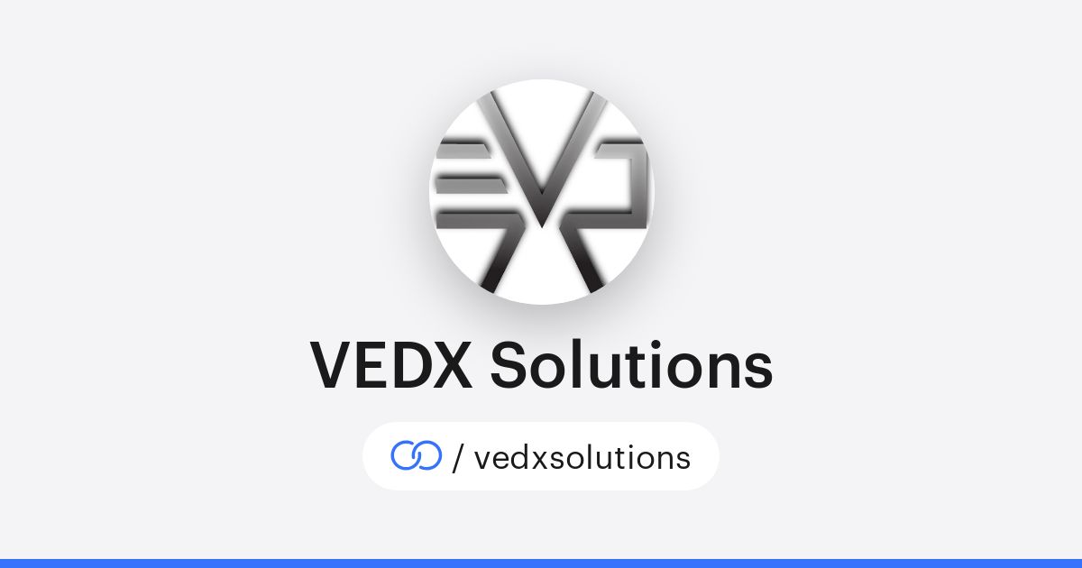 VEDX Solutions (/vedxsolutions) · solo.to