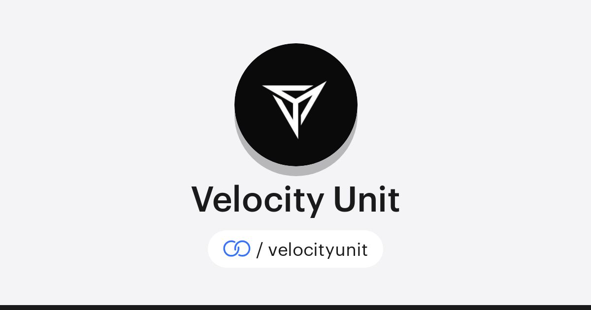 Velocity Unit (/velocityunit) · solo.to