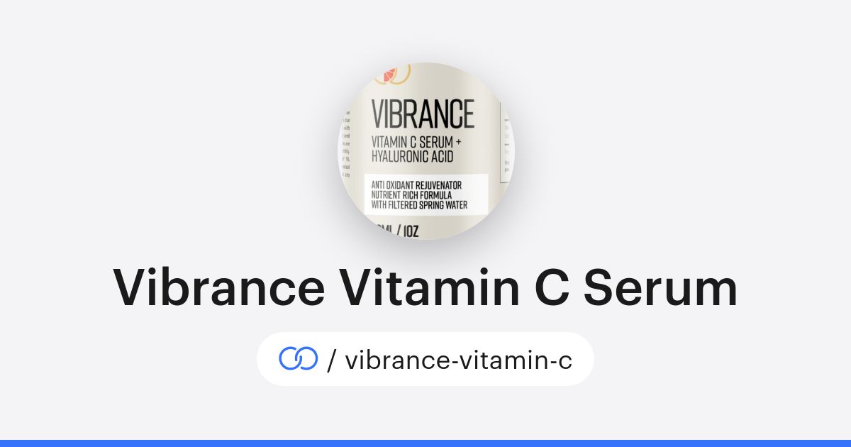 Vibrance Vitamin C Serum (/vibrance-vitamin-c) · solo.to