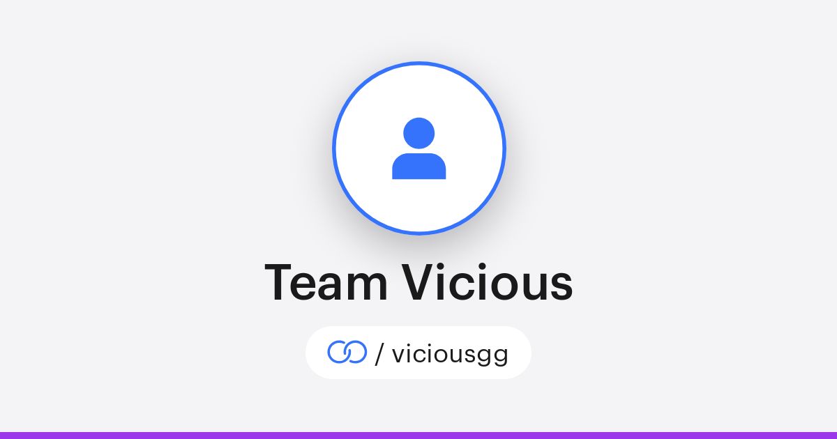 Team Vicious (/viciousgg) · solo.to