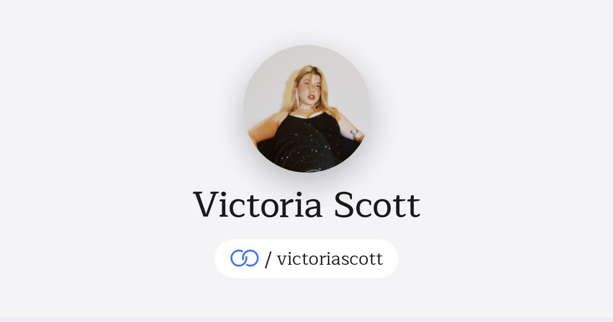 Victoria Scott (/victoriascott) · solo.to