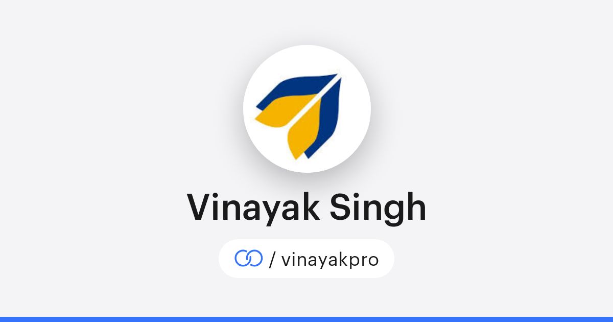 Vinayak Singh (/vinayakpro) · solo.to