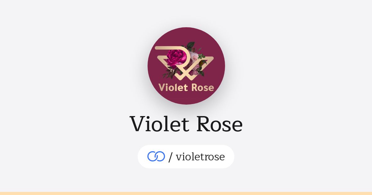 Violet Rose (/violetrose) · solo.to