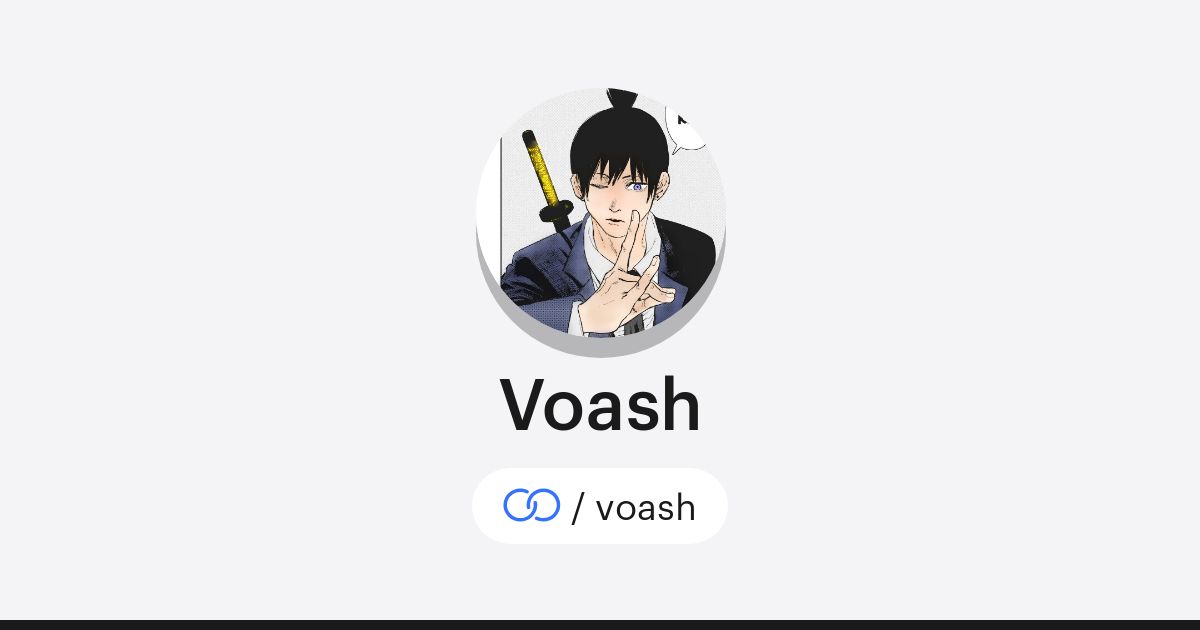 Voash · solo.to