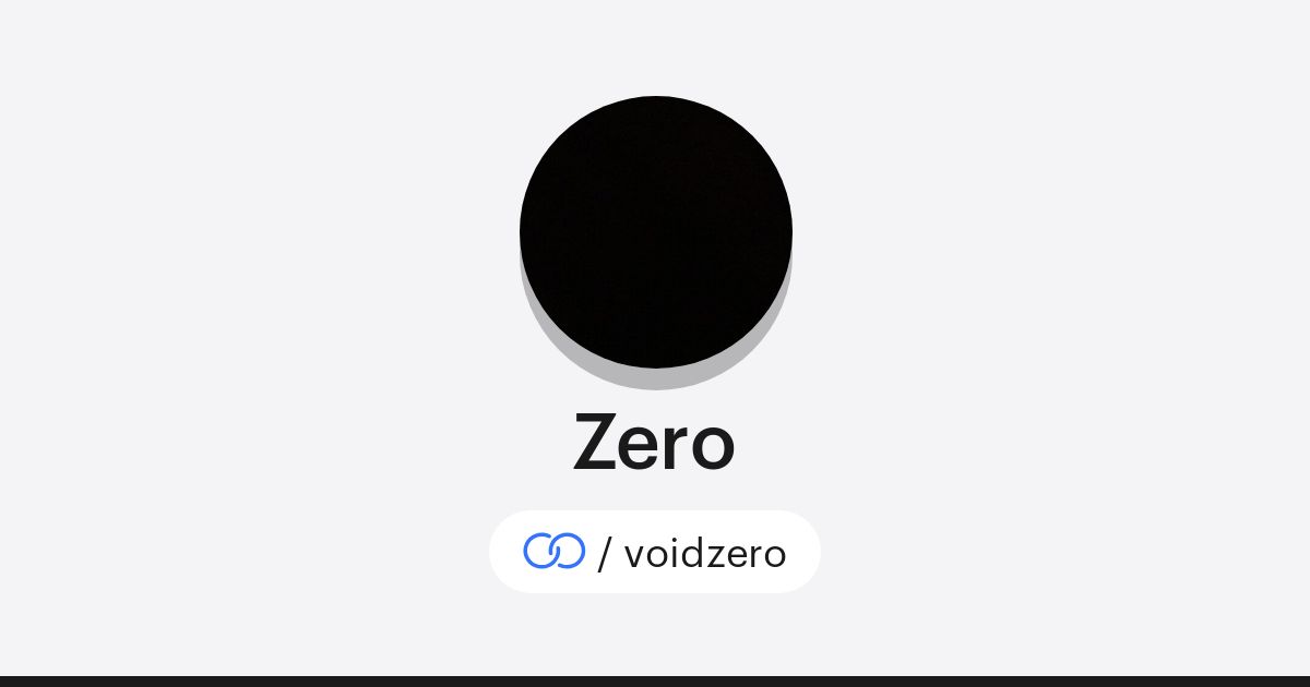 Zero Voidzero Solo To