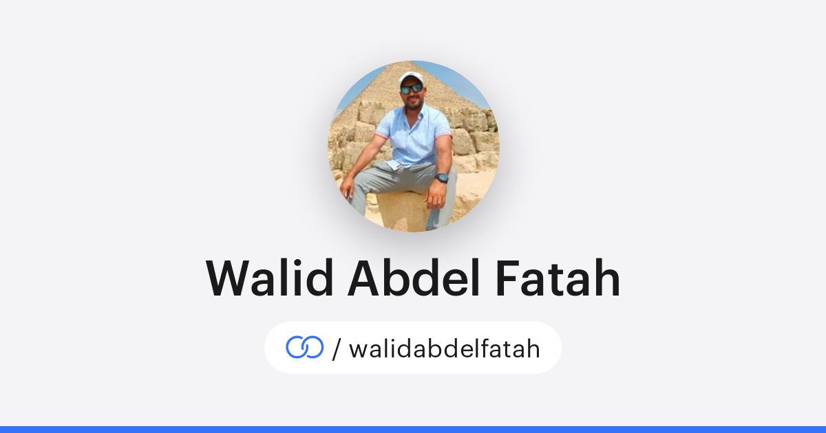 Walid Abdel Fatah (/walidabdelfatah) · solo.to