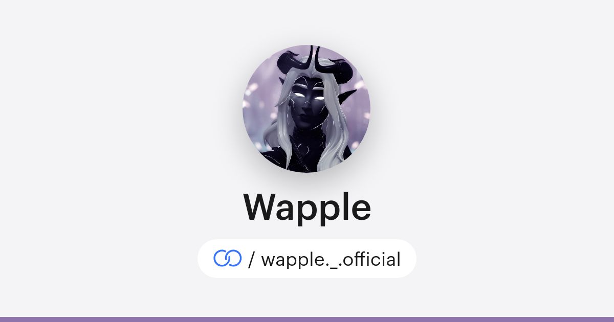 Wapple (/wapple._.official) · solo.to
