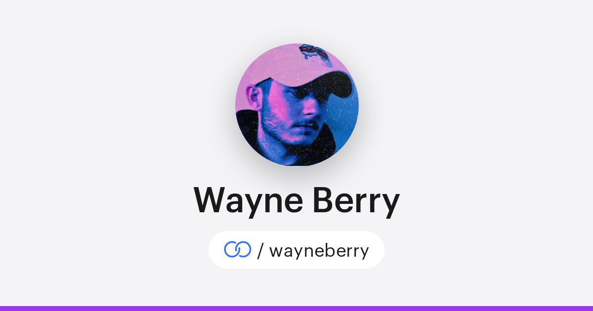 Wayne Berry (/wayneberry) · solo.to