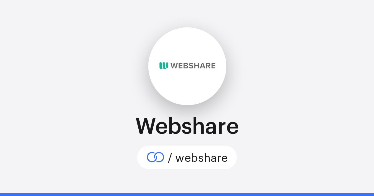 Webshare · solo.to