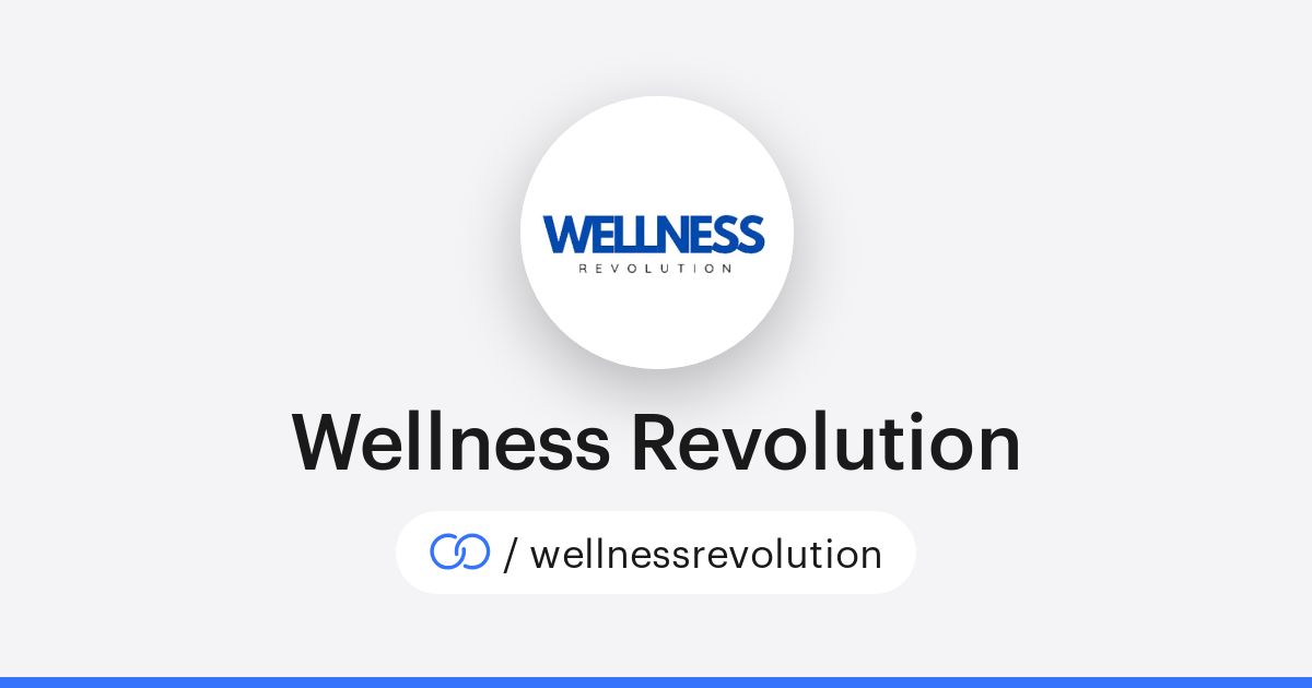 Wellness Revolution (/wellnessrevolution) · solo.to