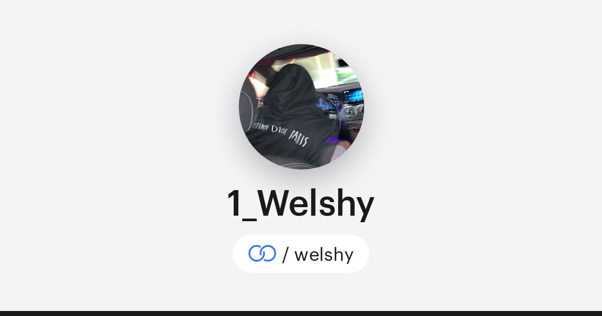1_Welshy (/welshy) · solo.to