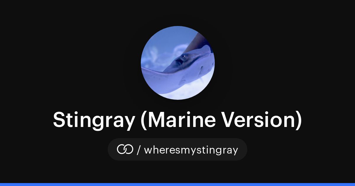 Stingray (Marine Version) (/wheresmystingray) · solo.to