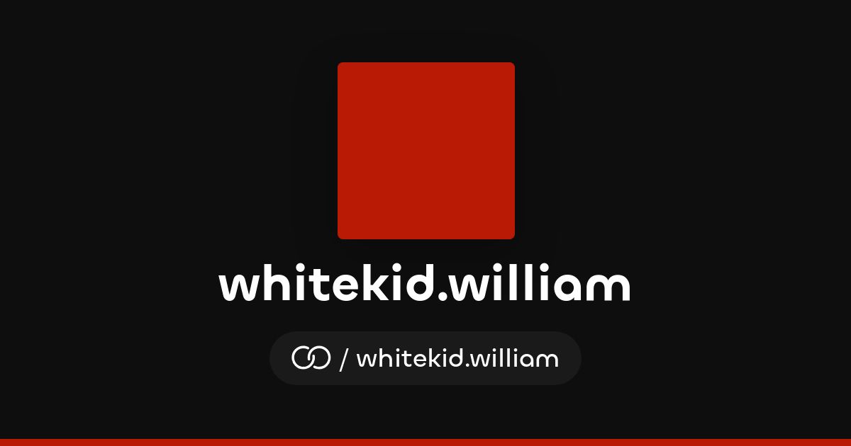 whitekid.william · solo.to