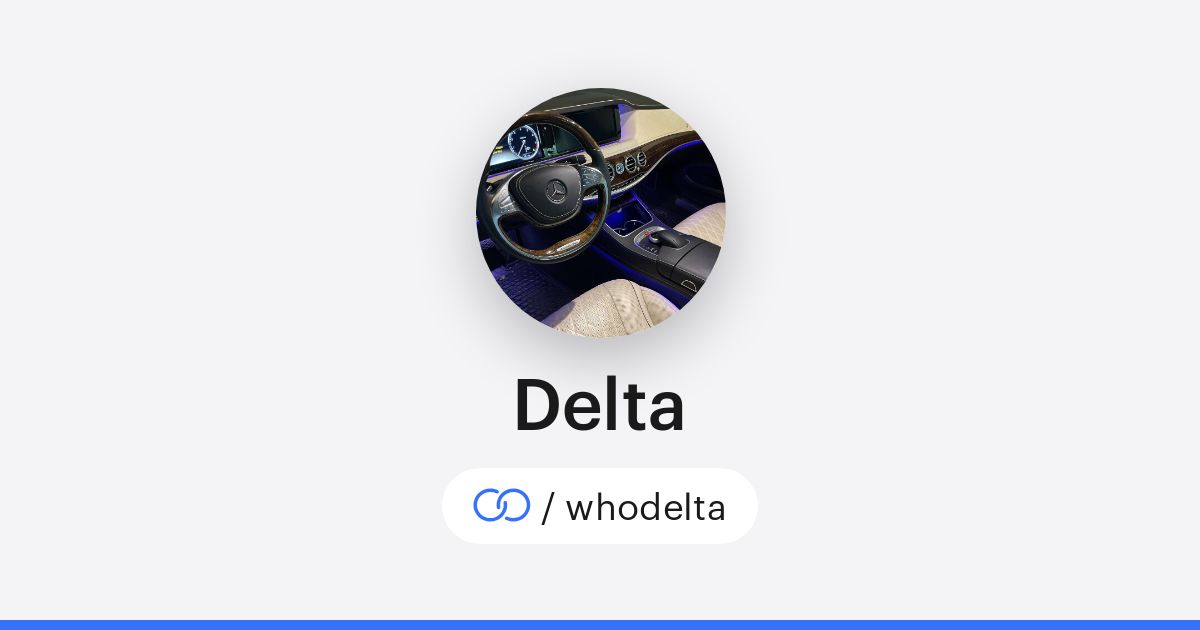 Delta (/whodelta) · solo.to