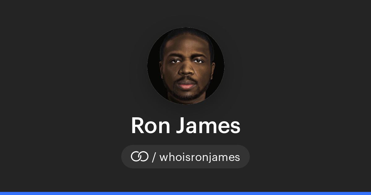 Ron James (/whoisronjames) · solo.to