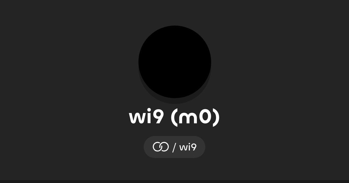 wi9 (m0) (/wi9) · solo.to
