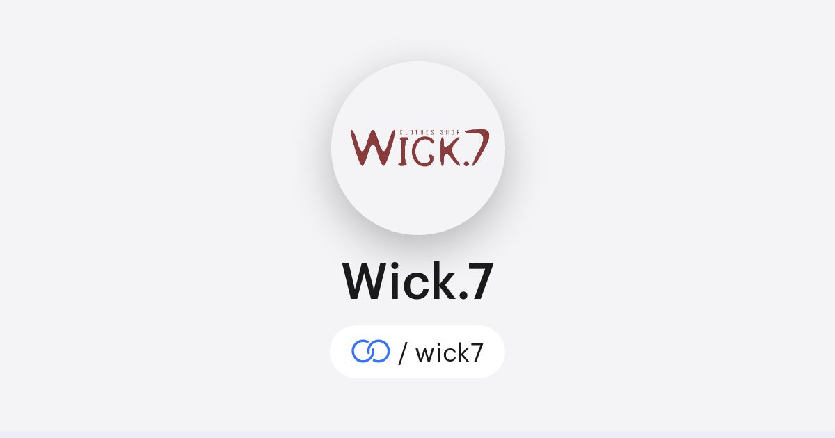Wick.7 (/wick7) · solo.to