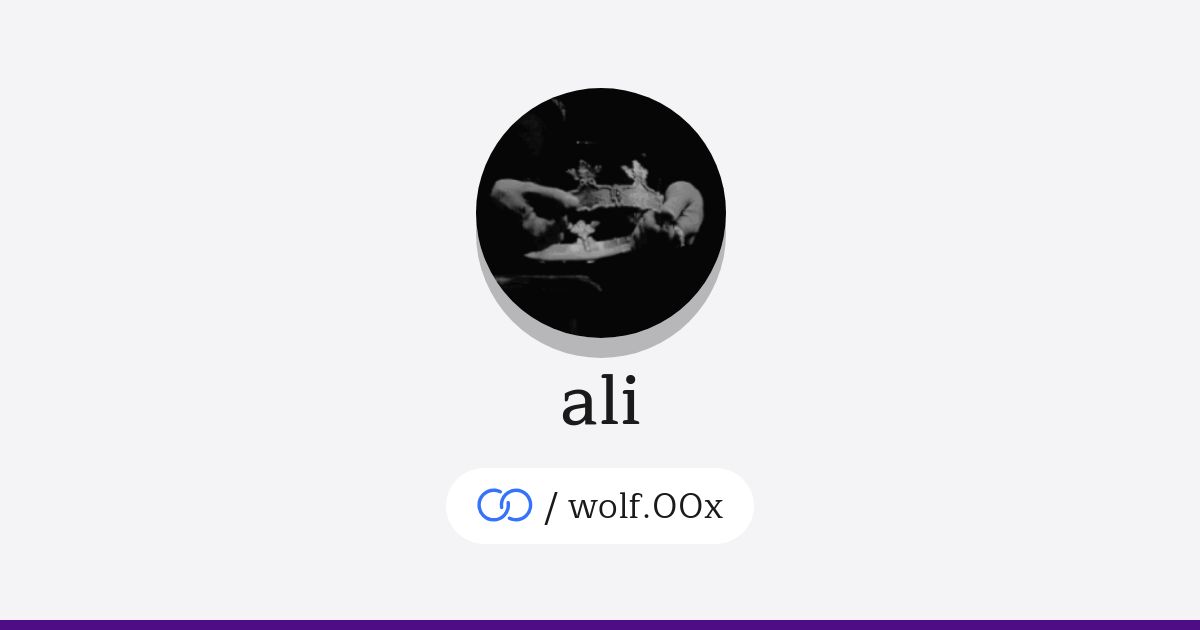 ali (/wolf.00x) · solo.to