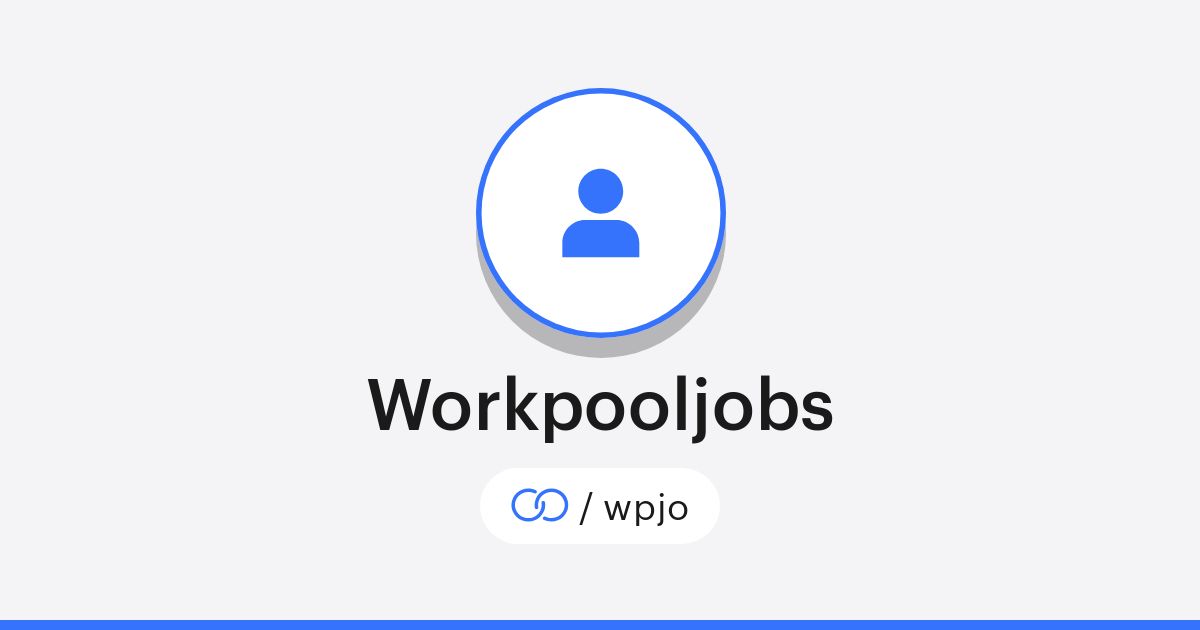 Workpooljobs (/wpjo) · solo.to