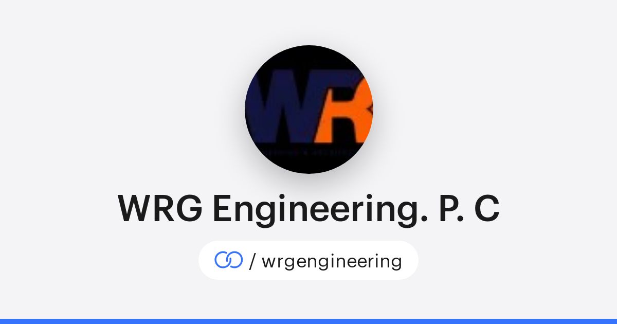 WRG Engineering. P. C (/wrgengineering) · solo.to