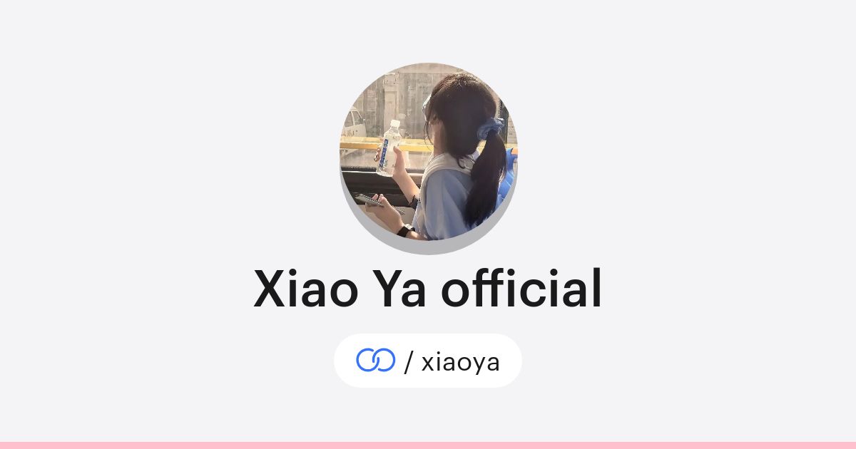 Xiao Ya official (/xiaoya) · solo.to