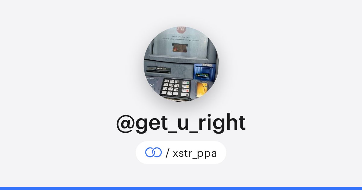 @get_u_right (/xstr_ppa) · solo.to