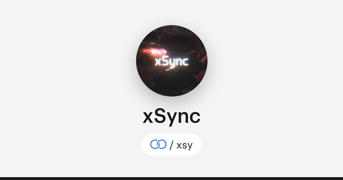 xSync (/xsy) · solo.to