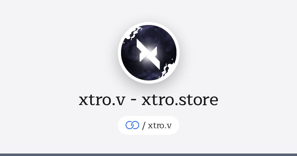 xtro.v - xtro.store (/xtro.v) · solo.to